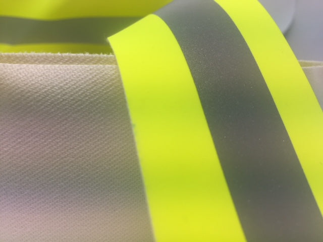 Fluorescent Yellow High Visibility Reflective Tape - 50mm – Profabrics