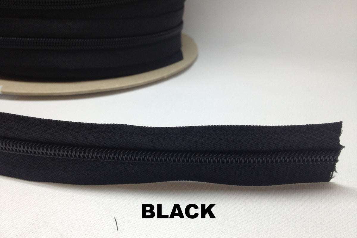 Coil Zip, Continuous coil zip, No.5 zip, beige continuous zip, 6mm zip ...